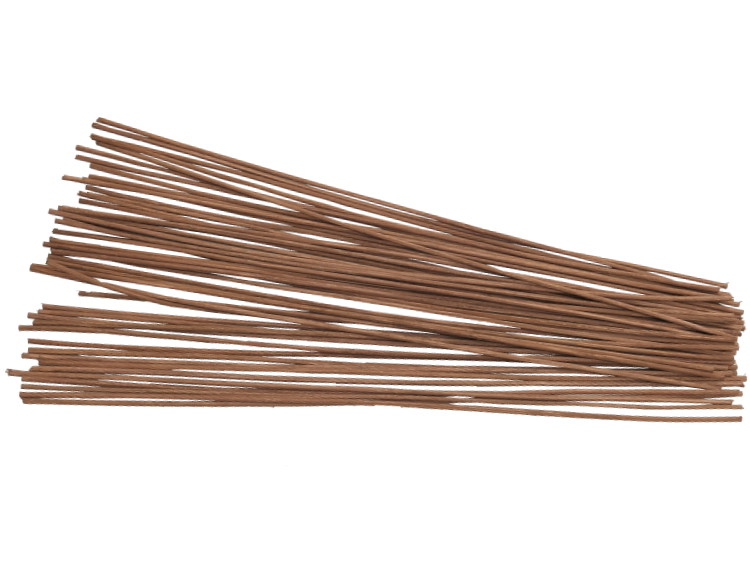 braun gefärbte Staken aus Peddigrohr dm 4mm