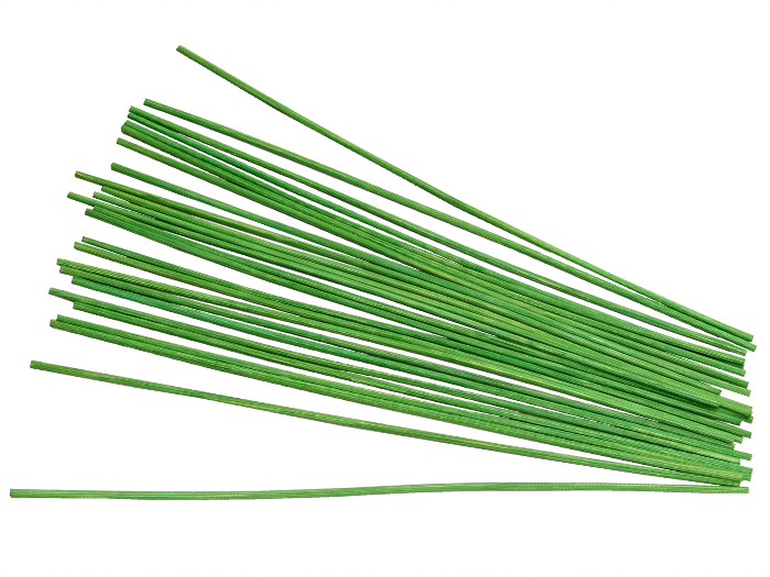 Peddigrohr Staken grün gefärbt vom Rattanhouse