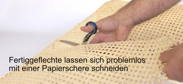 verschiedene Fertiggeflechte als Meterware